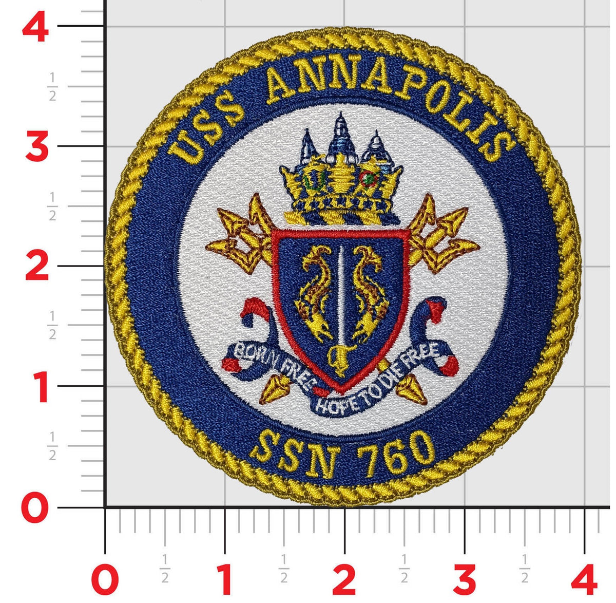 Buy Officially Licensed USS Annapo Patch | MarinePatches.com ...