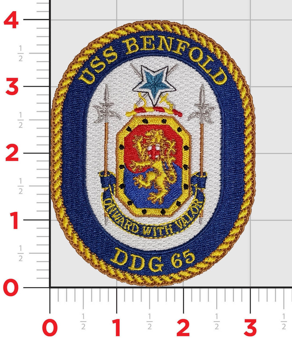 Buy Officially Licensed USS Benfol Patch | MarinePatches.com ...