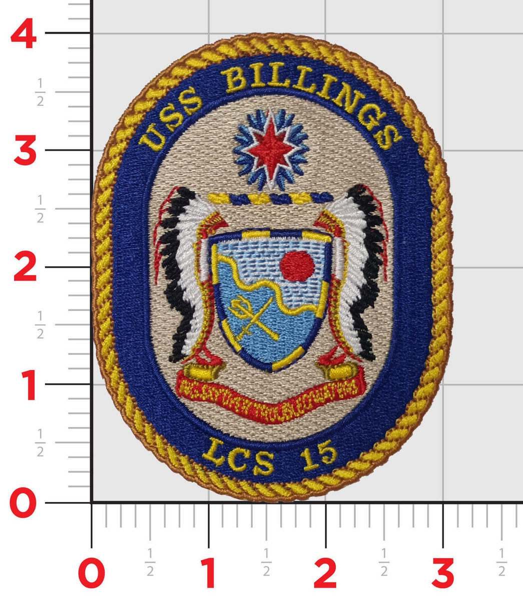 Buy Officially Licensed USS Billin Patch | MarinePatches.com ...
