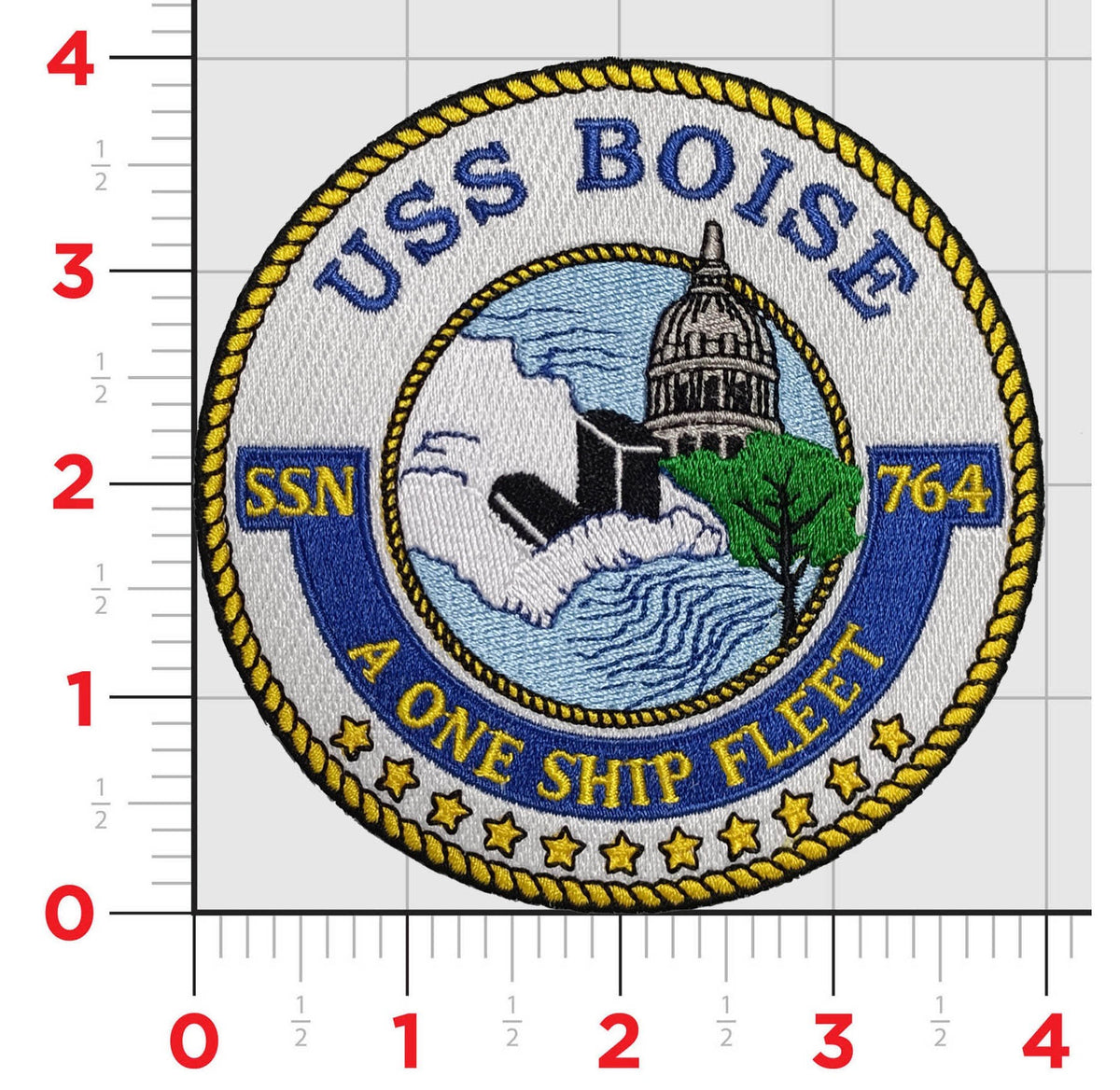 Buy Officially Licensed USS Boise Patch | MarinePatches.com ...
