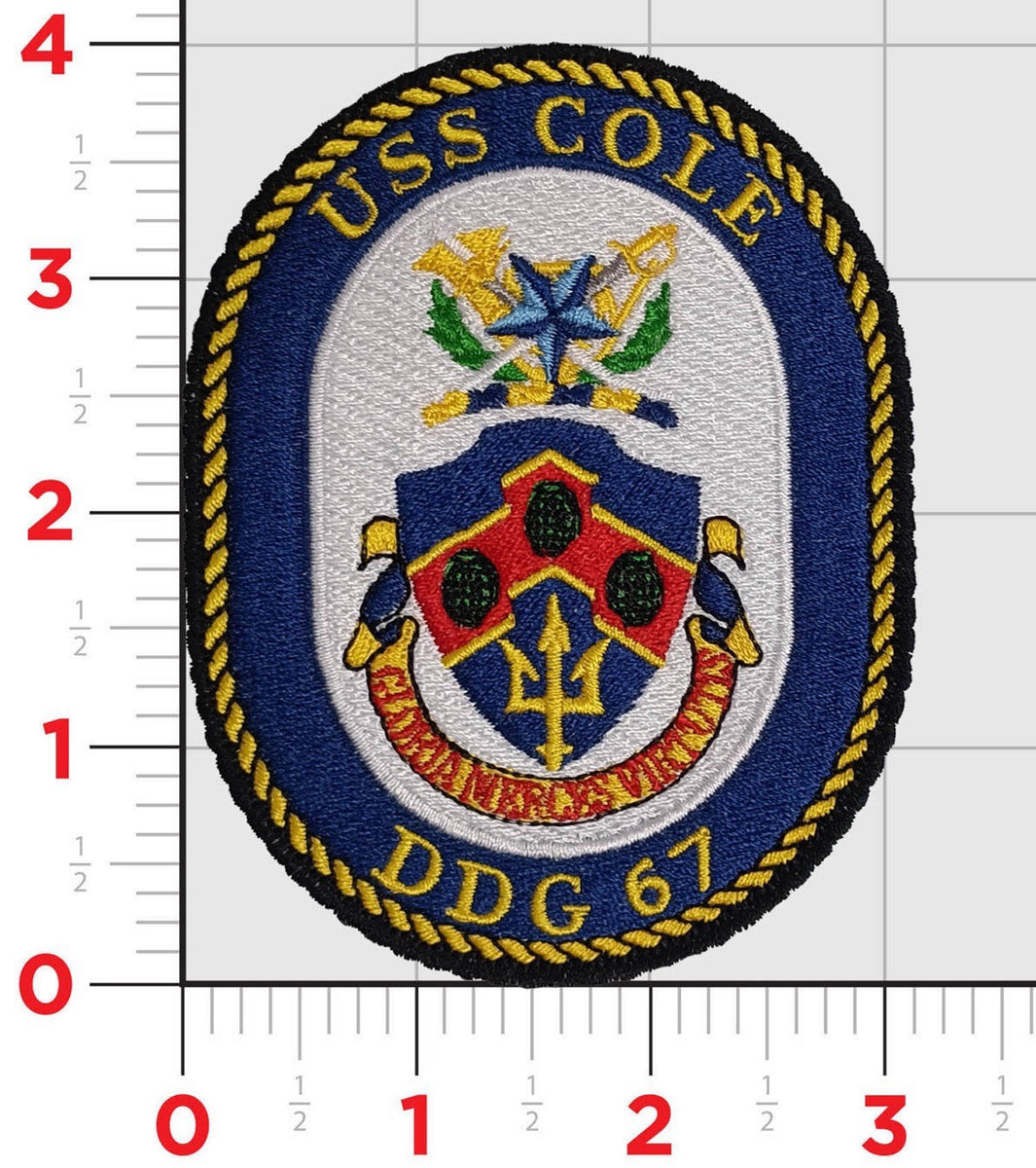 Buy Officially Licensed USS Cole D Patch | MarinePatches.com ...