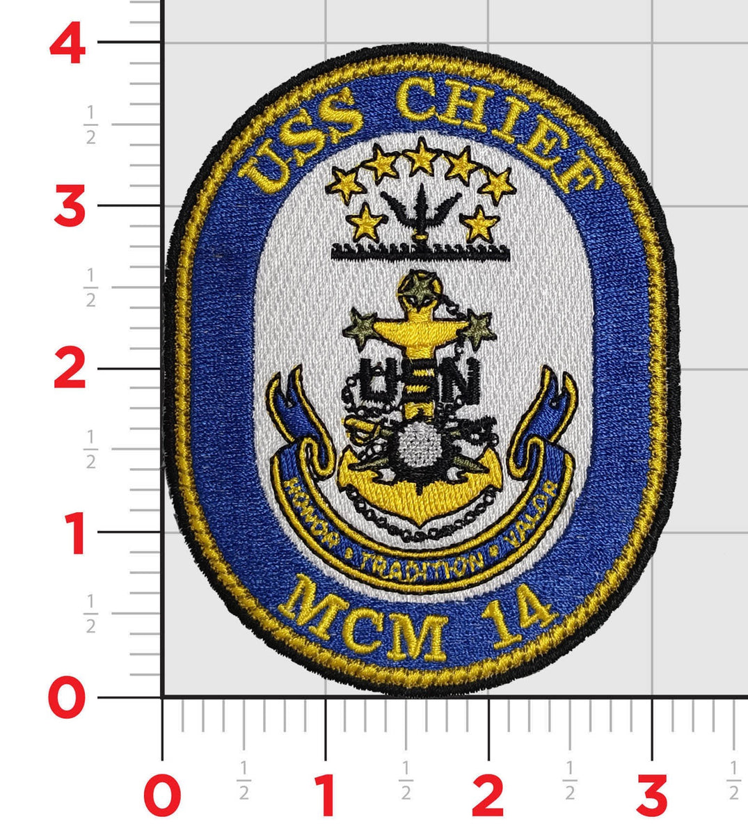 Buy Officially Licensed USS Chief Patch | MarinePatches.com ...