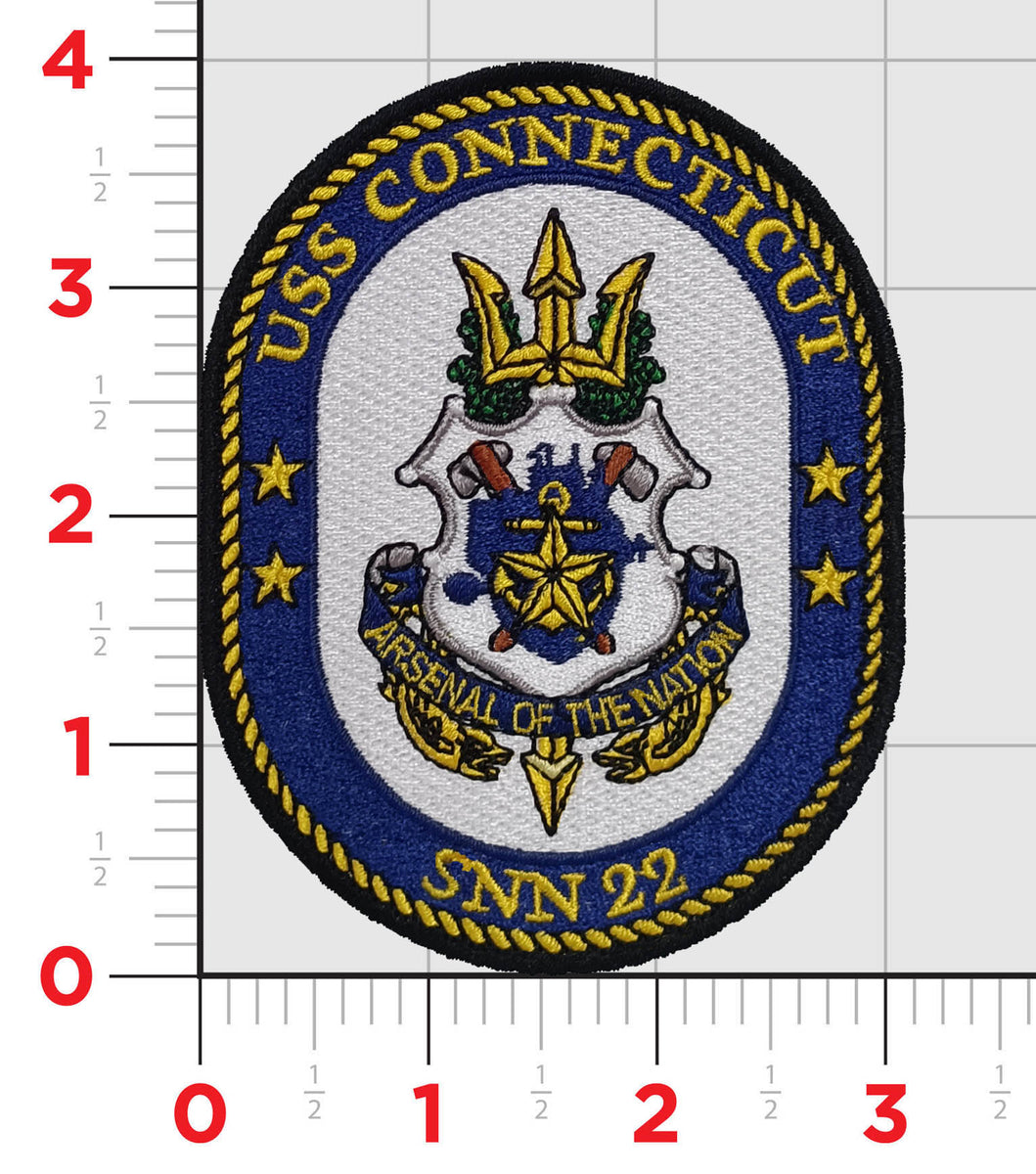 Officially Licensed USS Connecticut SNN-22 Patch – MarinePatches.com ...