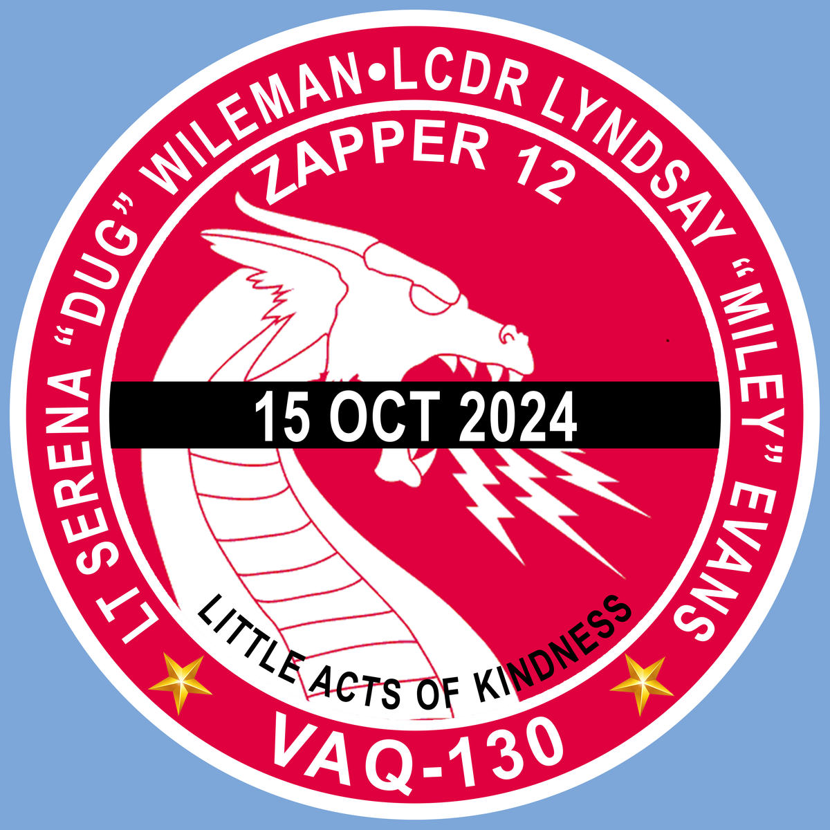 Buy Official VAQ-130 Zapper 12 Mem Patch | MarinePatches.com ...