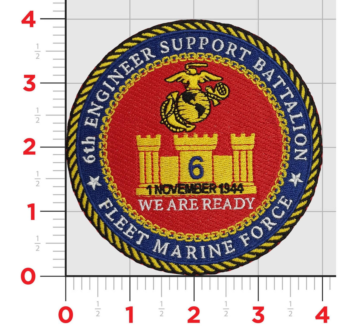 Officially Licensed 6th Engineer Support Battalion FMF patch ...