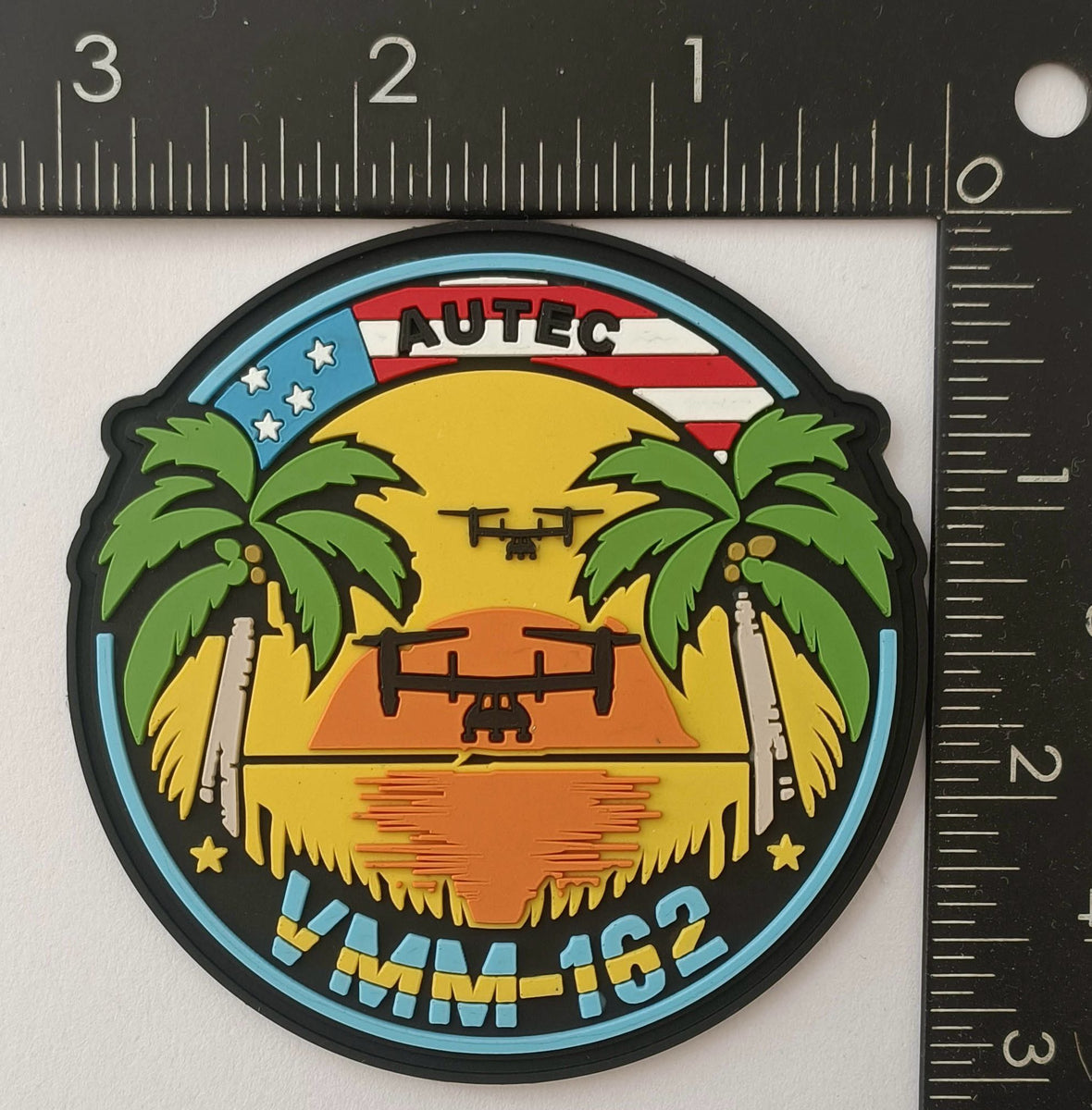 Official VMM-162 Golden Eagles AUTEC Bahamas PVC Shoulder Patch ...