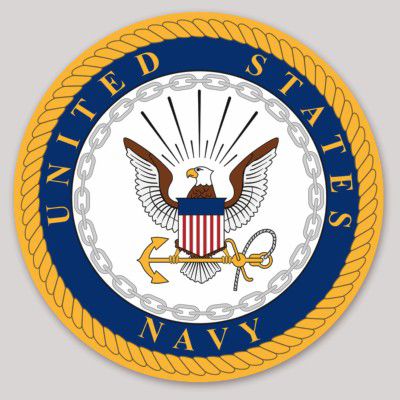 Officially Licensed US Navy Crest Sticker Patch | | MP – MarinePatches ...