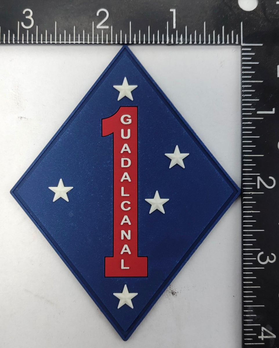Officially Licensed USMC 1st MARDIV PVC Patch – MarinePatches.com ...