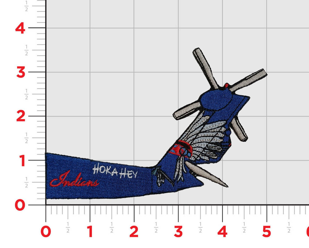 Official HSC-6 Indians MH-60 Seahawk Tail Flash Patch Patch ...