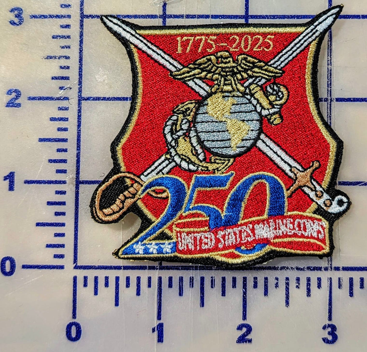Officially Licensed USMC 250th Anniversary Patch Patch ...