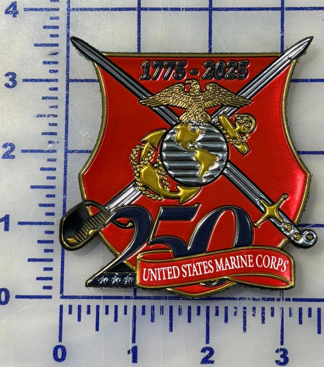 Officially Licensed USMC 250th Anniversary Patch Patch ...