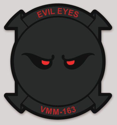 Buy VMM-163 Evil Eyes Sticker Patch | MarinePatches.com – MarinePatches ...