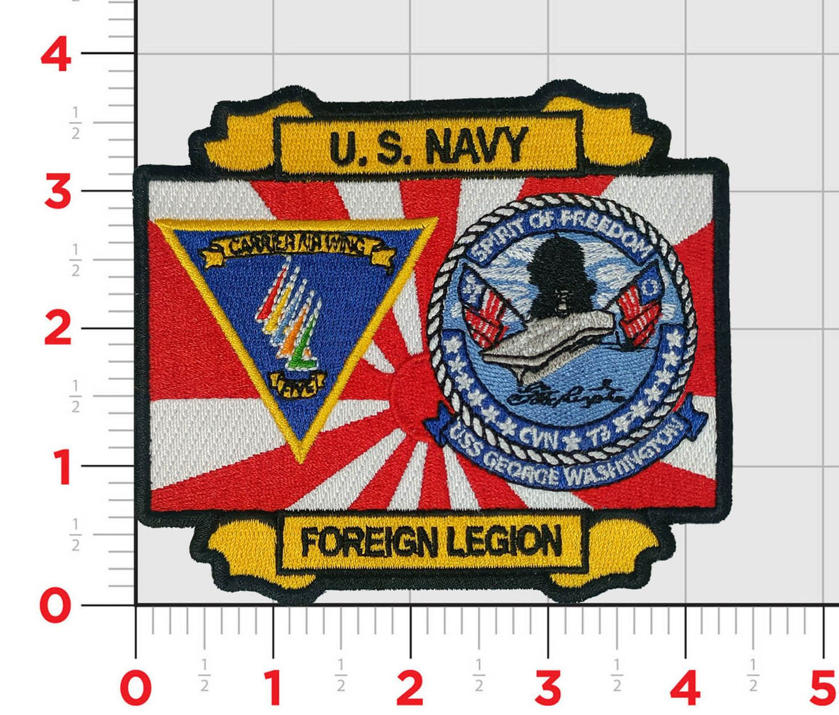 Official Carrier Air Wing CVW-5 Foreign Legion Patch Patch ...