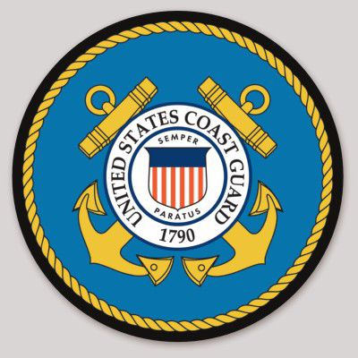 Officially Licensed US Coast Guard Sticker – MarinePatches.com - Custom ...