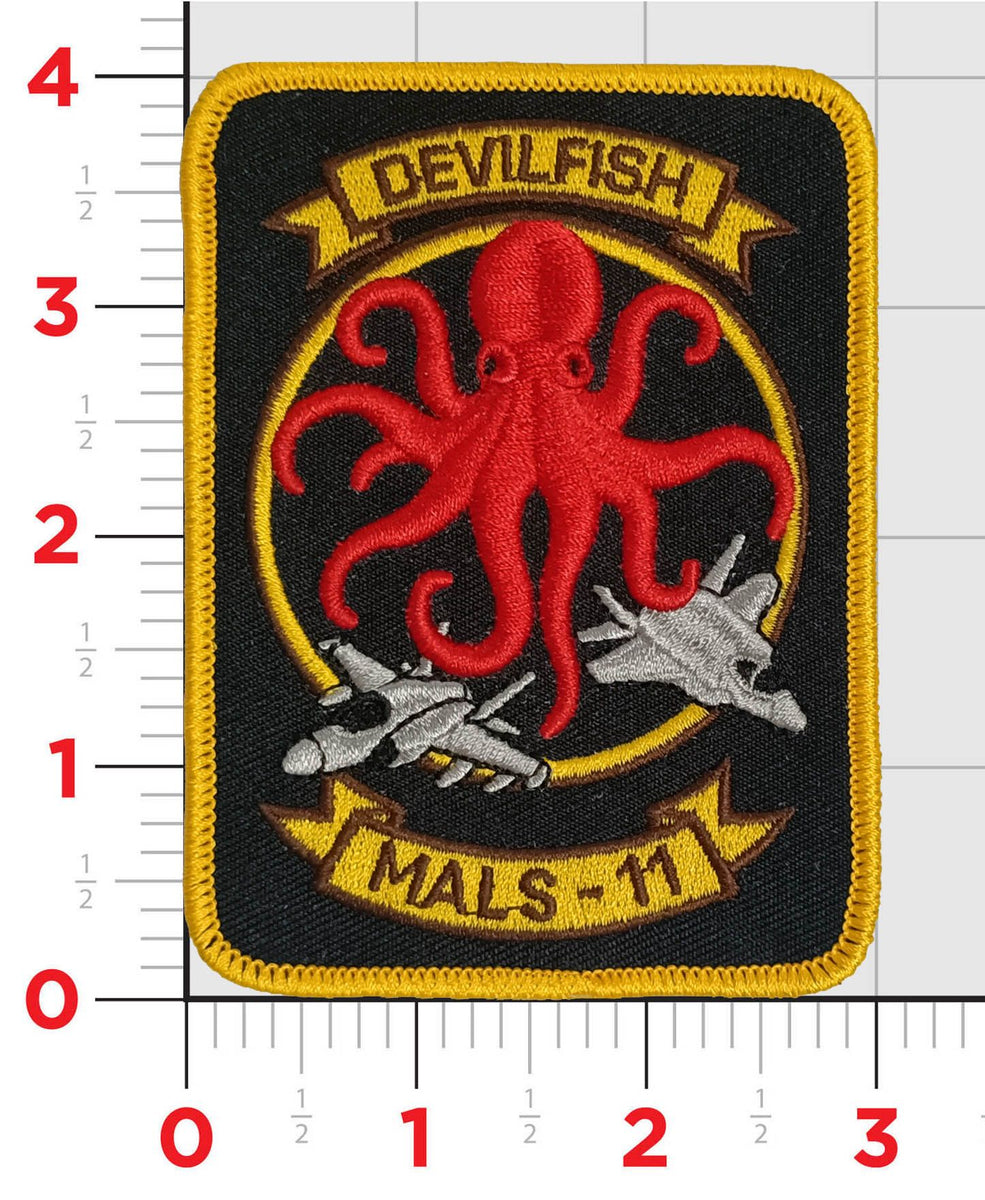 Official MALS-11 Devilfish Patch Patch | MarinePatches – MarinePatches ...