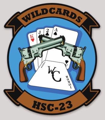 Officially Licensed US Navy HSC-23 Wildcards Sticker Patch ...