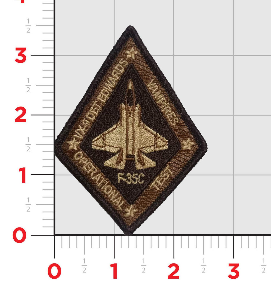 Official VX-9 Det Edwards F-35C Shoulder Patch Patch | | MP ...