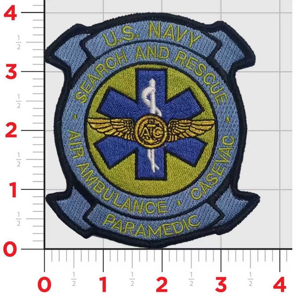Officially Licensed US Navy Search and Rescue Paramedic Patch ...