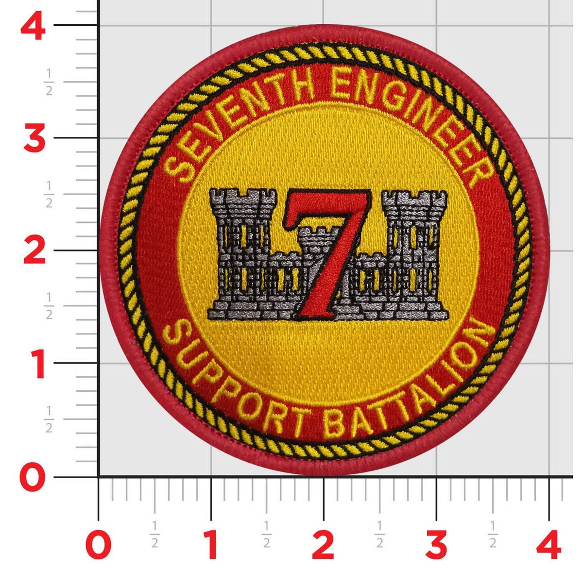 Officially Licensed USMC 7th Engineer Support Battalion Patch ...