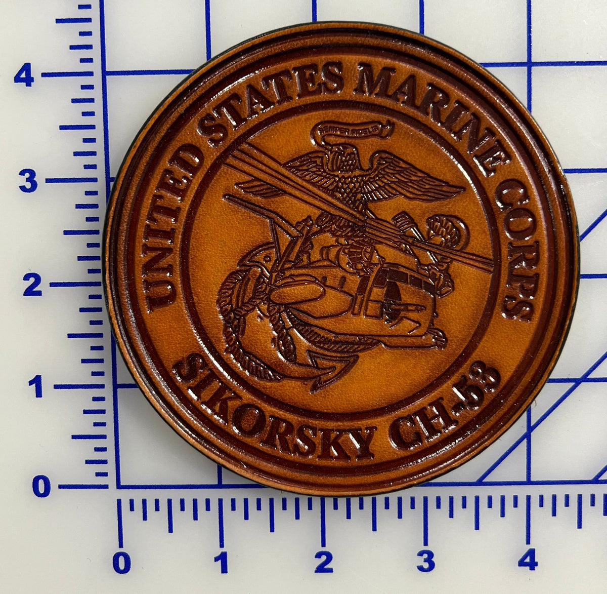Officially Licensed USMC CH-53 Commemorative Leather Patch ...