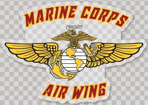 Officially Licensed USMC Air Wing Sticker – MarinePatches.com - Custom ...