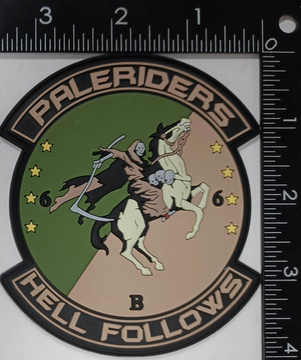 Official B Troop 6-6 Cav Pale Riders PVC Patch | MarinePatches.com ...