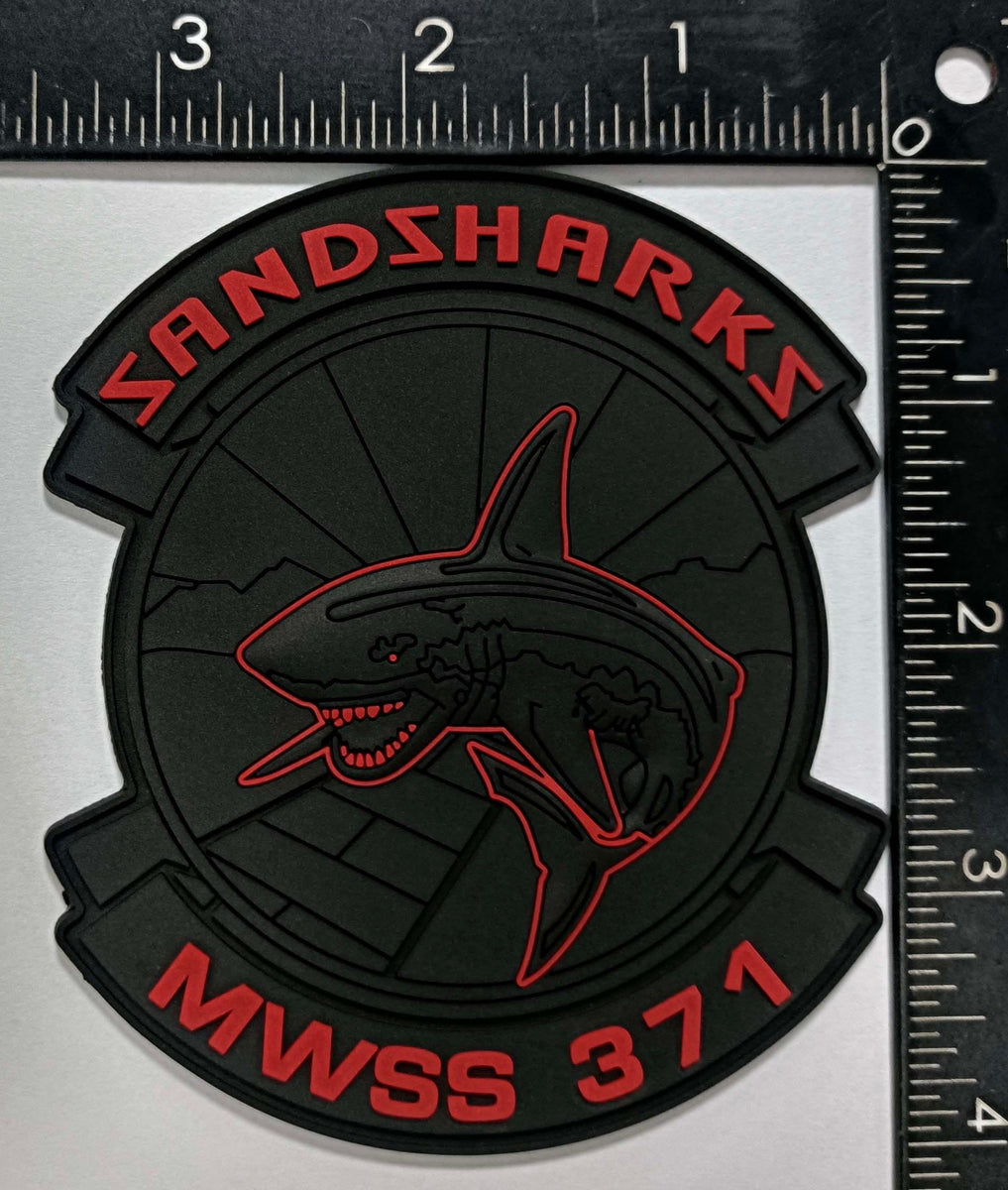 Official MWSS-371 Sandsharks PVC Glow Patch – MarinePatches.com ...