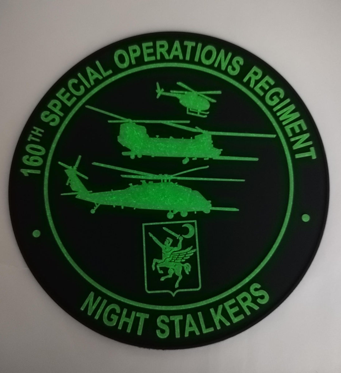 US Army 160th Special Operations Regiment SOAR Night Stalkers PVC Glow ...