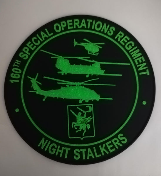 US Army 160th Special Operations Regiment SOAR Night Stalkers PVC Glow ...