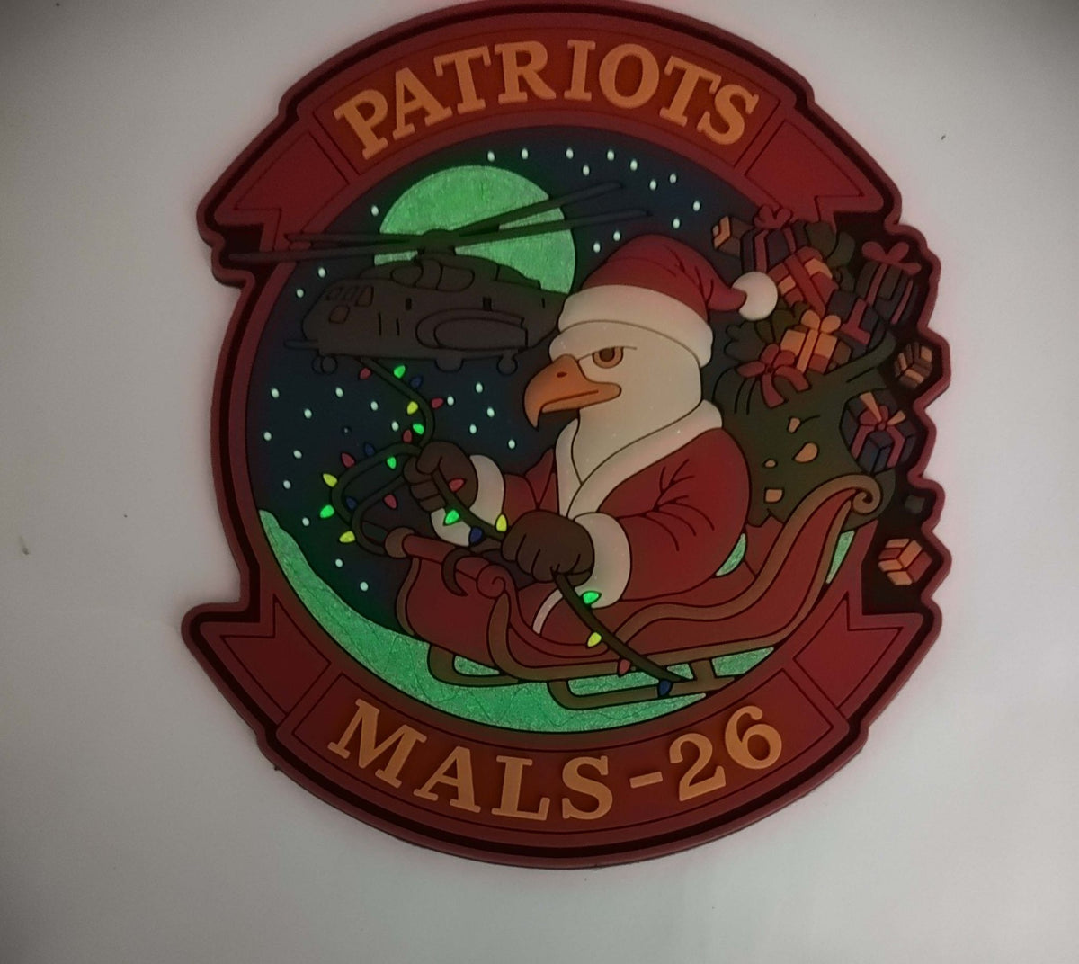 Official MALS-26 Patriots Christmas PVC Patch – MarinePatches.com ...