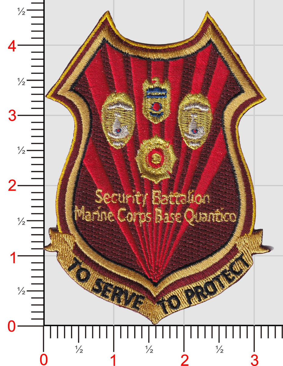 Officially Licensed USMC MCB Quantico Security Forces Battalion Patch ...