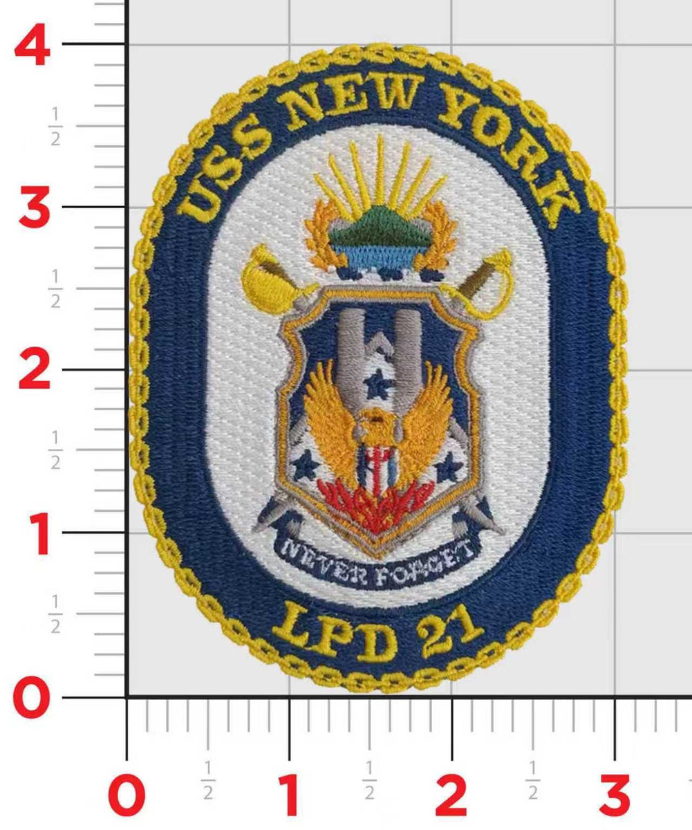 Officially Licensed US Navy USS New York LPD-21 Patch – MarinePatches ...