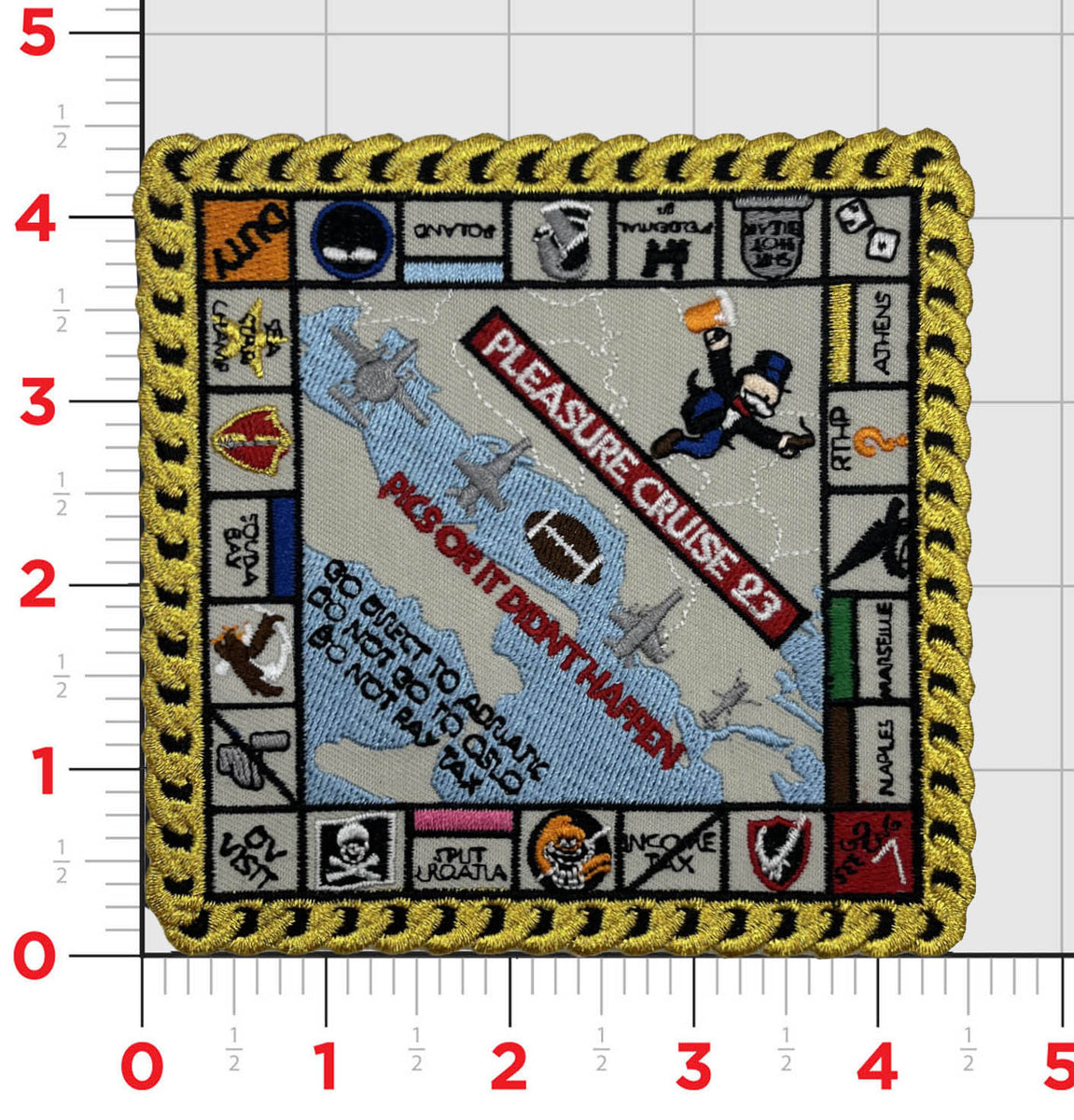 Official CVN-69 USS Eisenhower VAQ-140 VAW-121 VFA-103 2023 Cruise Pat ...