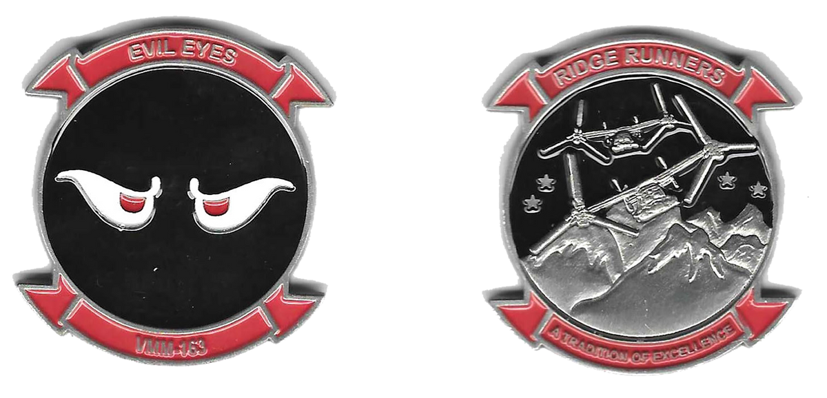 Officially Licensed VMM-163 Ridge Runners/Evil Eyes Coins ...