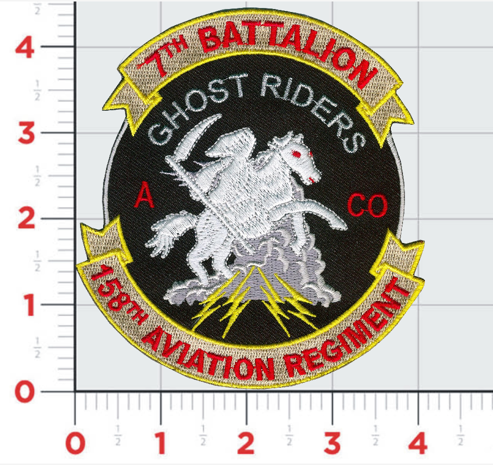 Buy US Army A Co 7/158th AVN REGT Patch | MarinePatches.com ...