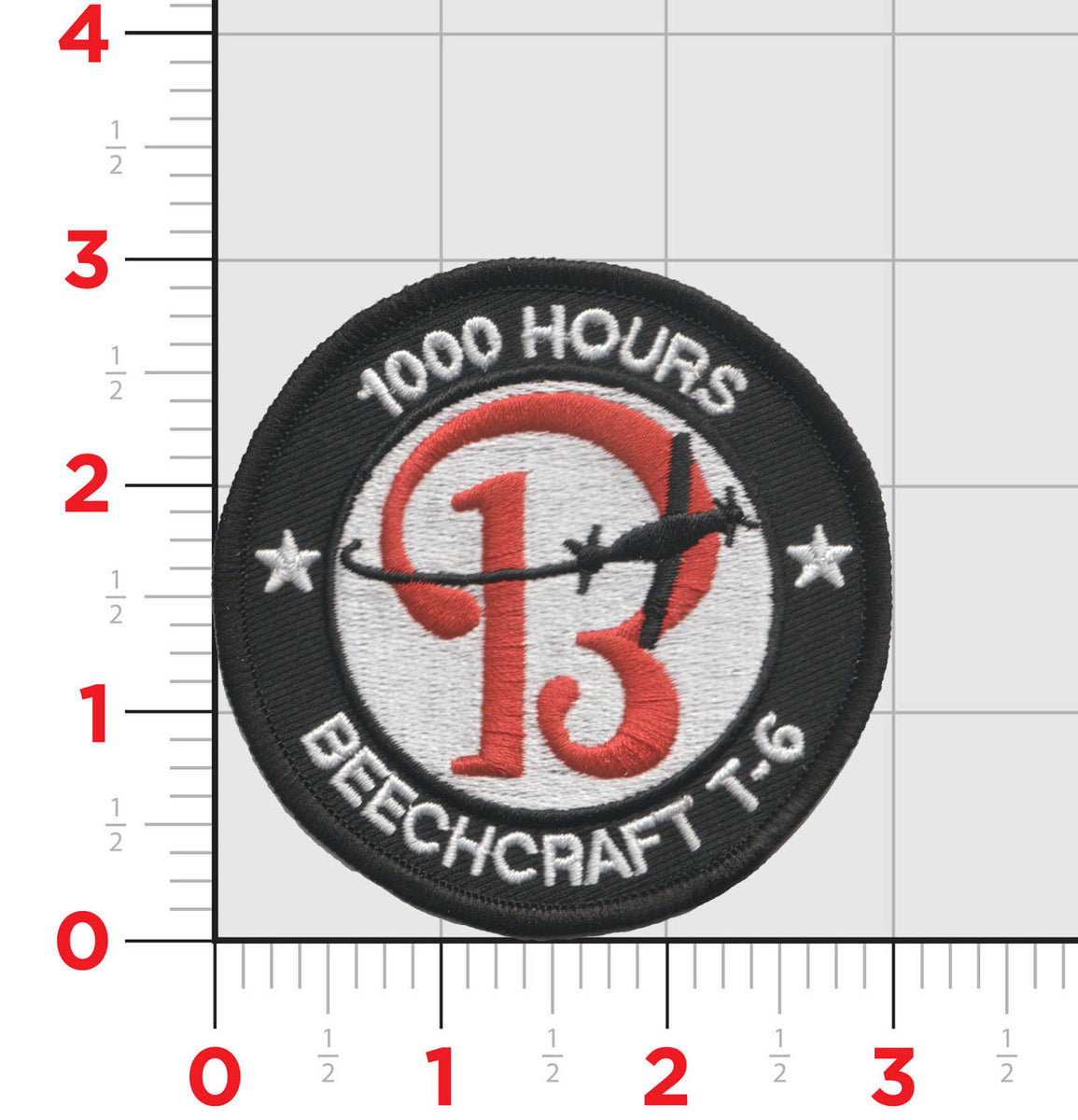 Buy 1000 Hour Beechcraft T-6 Shoul Patch | MarinePatches.com ...