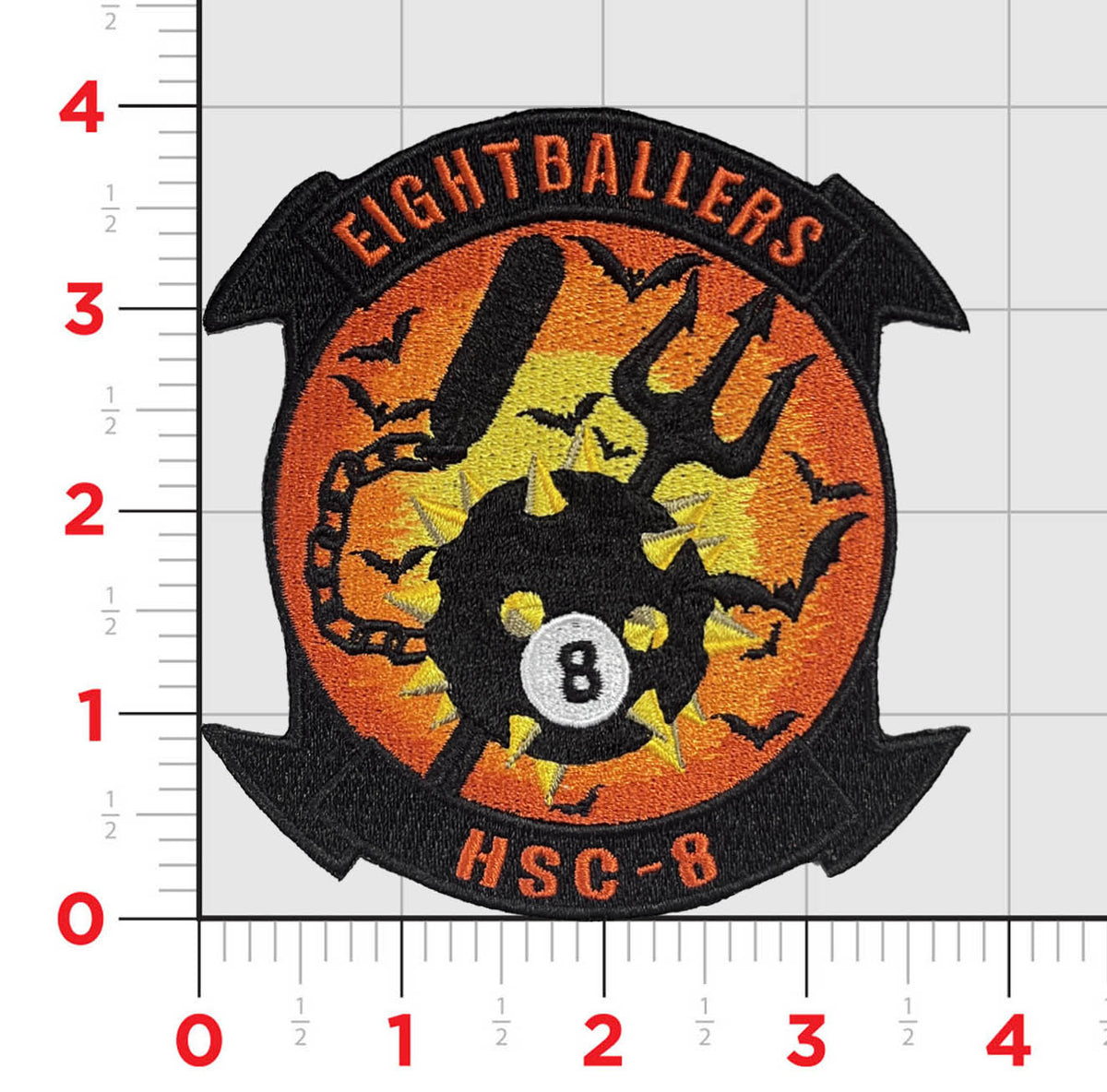 Buy Official HSC-8 Eightballers Ha Patch | MarinePatches.com ...