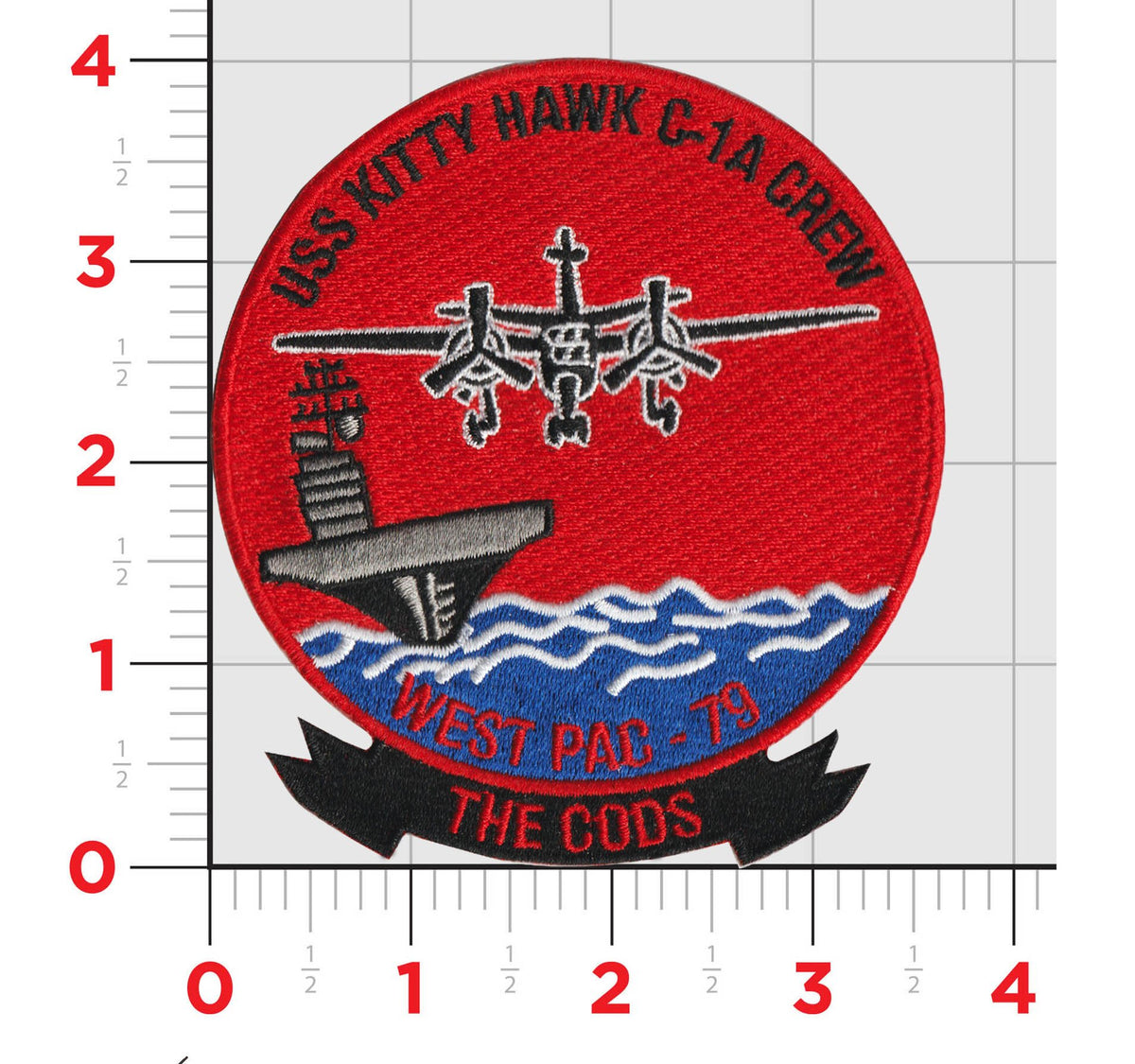 Buy USS Kitty Hawk 1979 COD Patch | MarinePatches.com – MarinePatches ...