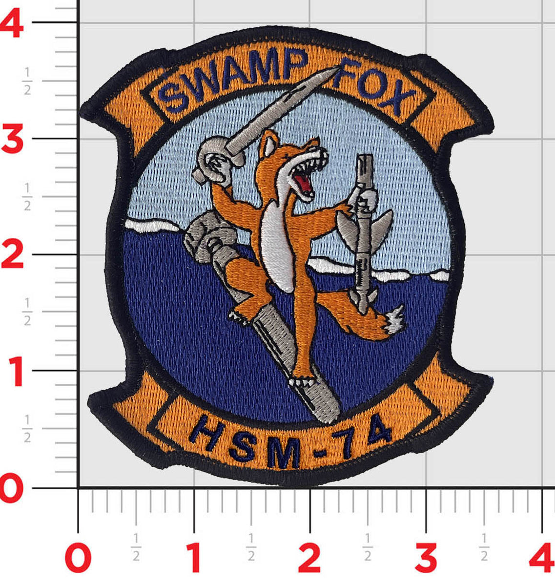 Officially Licensed US Navy HSM-74 Swamp Fox Throwback Patch ...