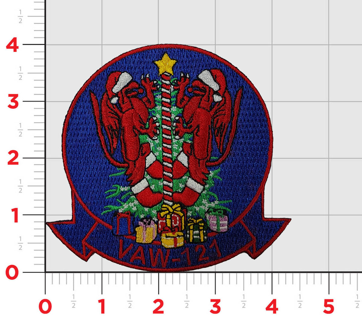 VAW-121 Bluetails Christmas Patch – MarinePatches.com - Custom Patches ...