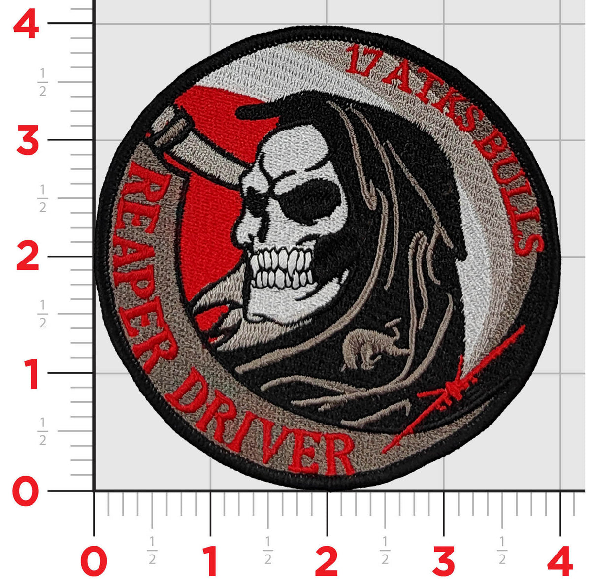 Official USAF 17th Attack Squadron Bulls Reaper Driver Patch ...