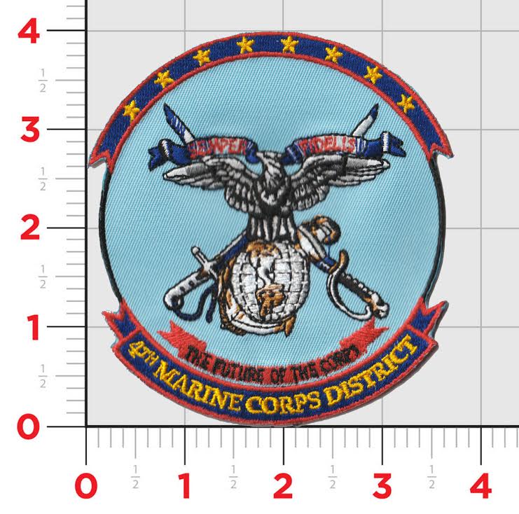 Officially Licensed USMC 4th Marine Corps Recruiting District Patch ...