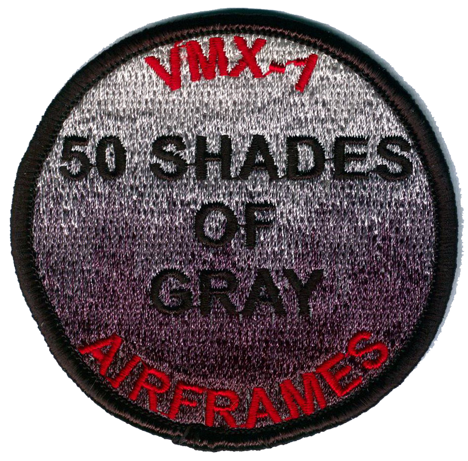 VMX-1 50 Shades of Gray Patch – MarinePatches.com - Custom Patches ...