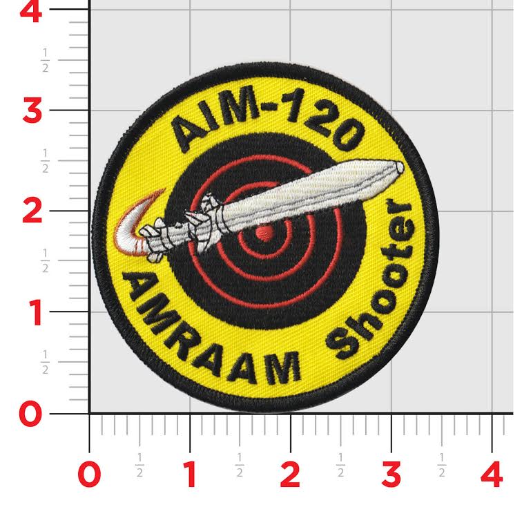 Buy AIM-120 AMRAAM Shooter Patch | MarinePatches.com – MarinePatches ...