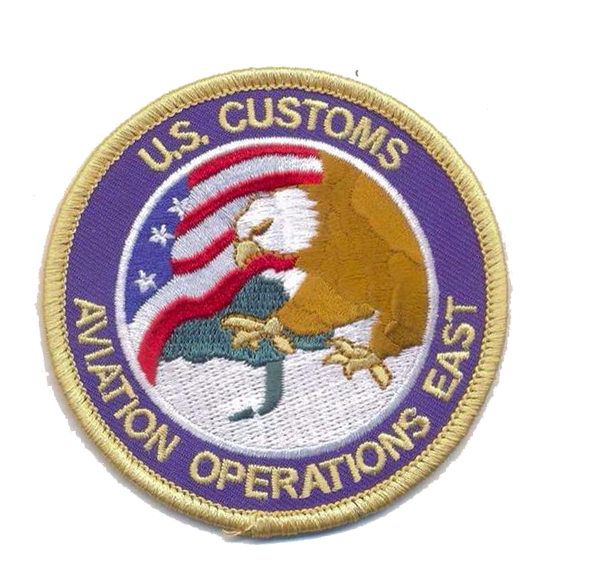 Legacy US Customs Aviation East Patch – MarinePatches.com - Custom ...
