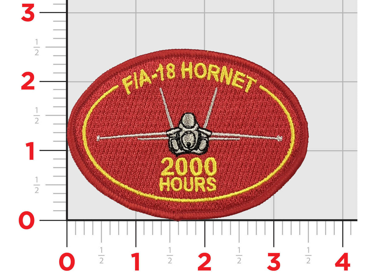 Buy F-18 Hornet Hours Patches Patch | MarinePatches.com – MarinePatches ...