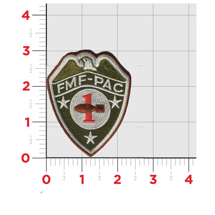 Official FMF PAC Fleet Marine Force Pacific 1st EOD Patches ...