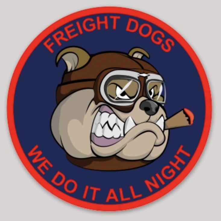 Get Freight Dogs Sticker – MarinePatches.com - Custom Patches, Military ...