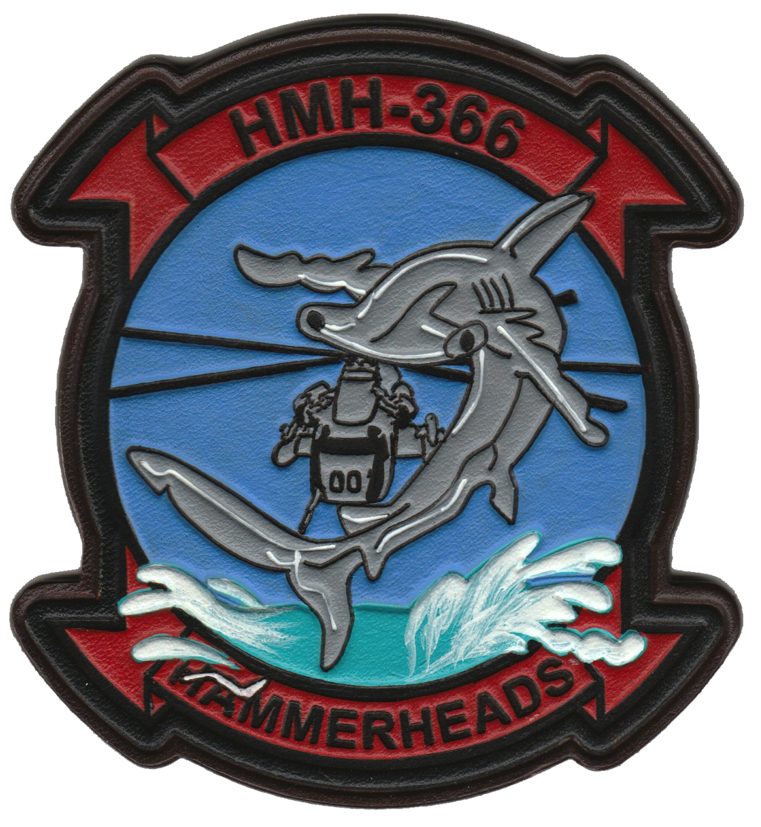 Buy Officially Licensed USMC HMH-366 Hammerhead Leather Patch ...