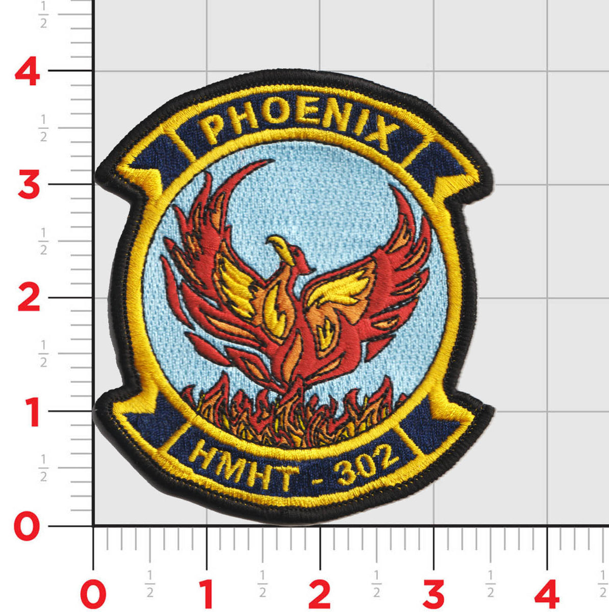 Buy Officially Licensed HMHT-302 F Patch | MarinePatches.com ...